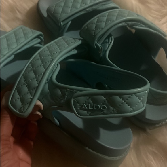 Aldo | Shoes | Baby Blue Aldo Sandals | Poshmark